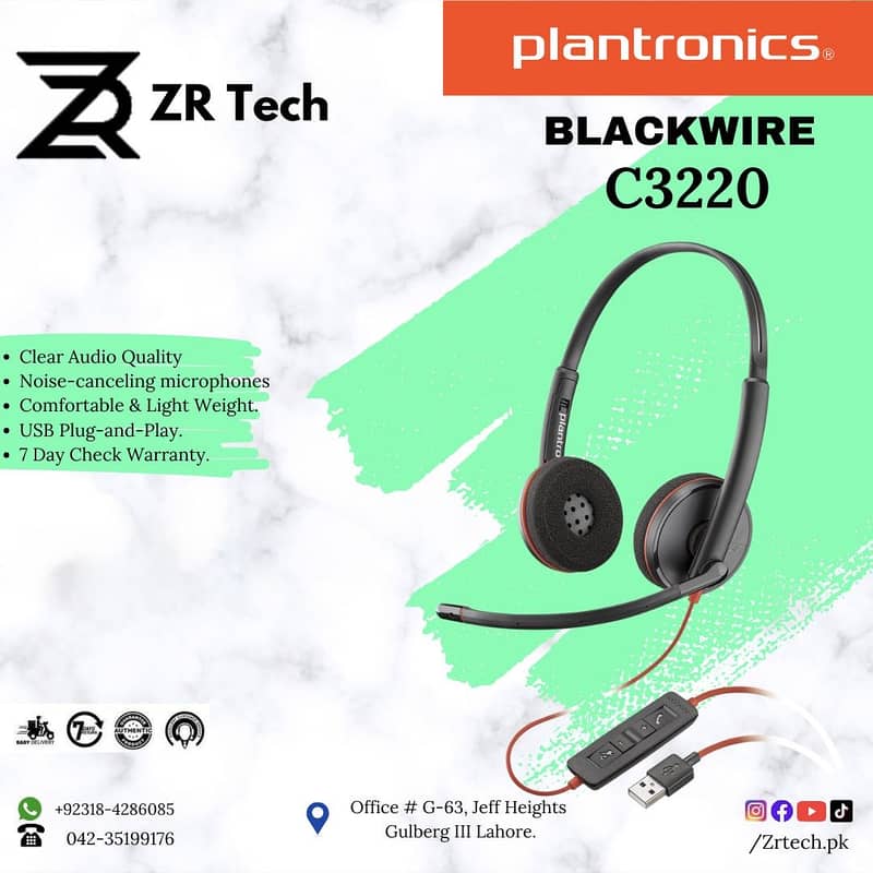 Plantronics Jabra Logitech Sennhiser USB Noise Cancellation He ...
