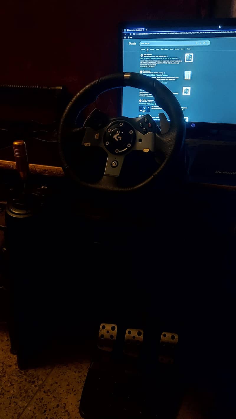 Logitech g920 steering wheel with pedals and shifter - Controllers ...