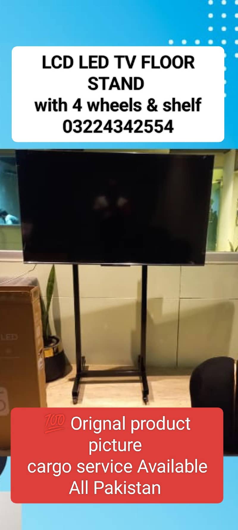 LCD LED TV FLOOR STAND 32 TO 85 INCH AVAILABLE 03224342554 - Wall ...