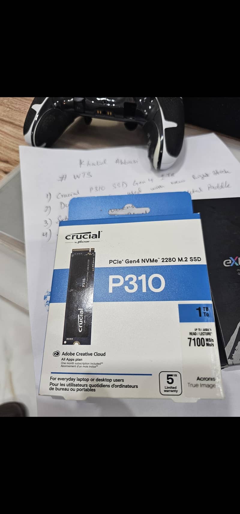 nvme m. 2 crucial 1tb gen 4 7100mb/s - Computer Components - 1108320396