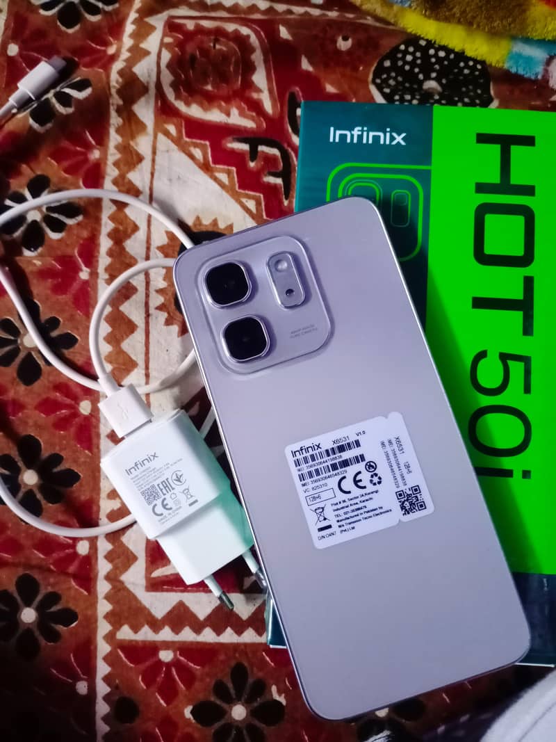 infinix hot 50i memory 6+6 gb 128 gb box with change - Mobile Phones ...