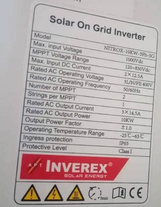 Invrex 10kw Ongrid Solar Inverter - Solar Inverter - 1108360806