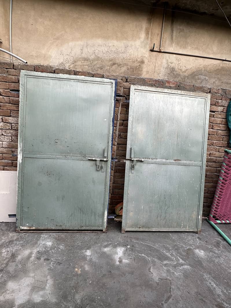 Two Pure metal doors with door frames - Other Household Items - 1108369513