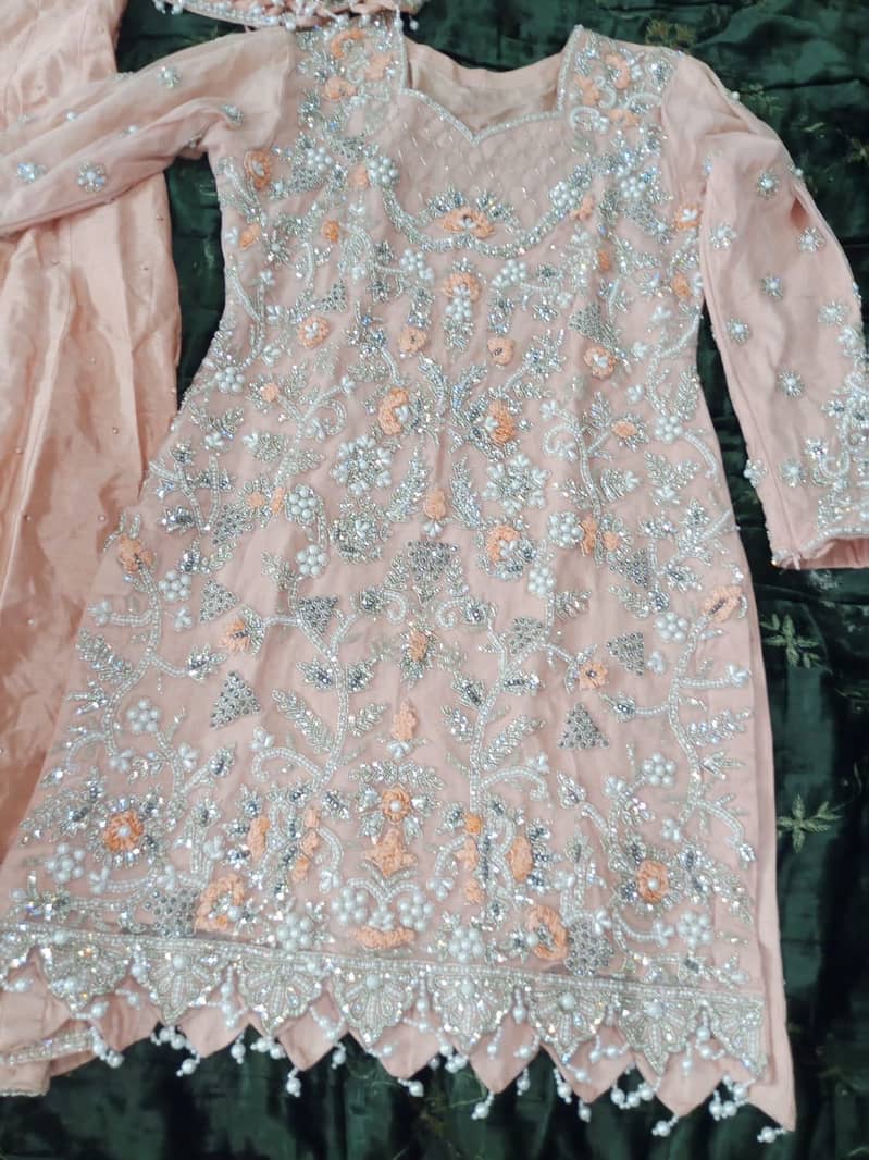 Party wear/bridal heavy ladies suit 3pc (small size) - Eastern - 1108495488