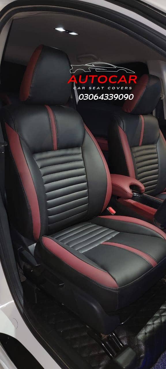 Rexin Leather Car Seat Covers Replacement - Alto Nissan Khyber Altis ...