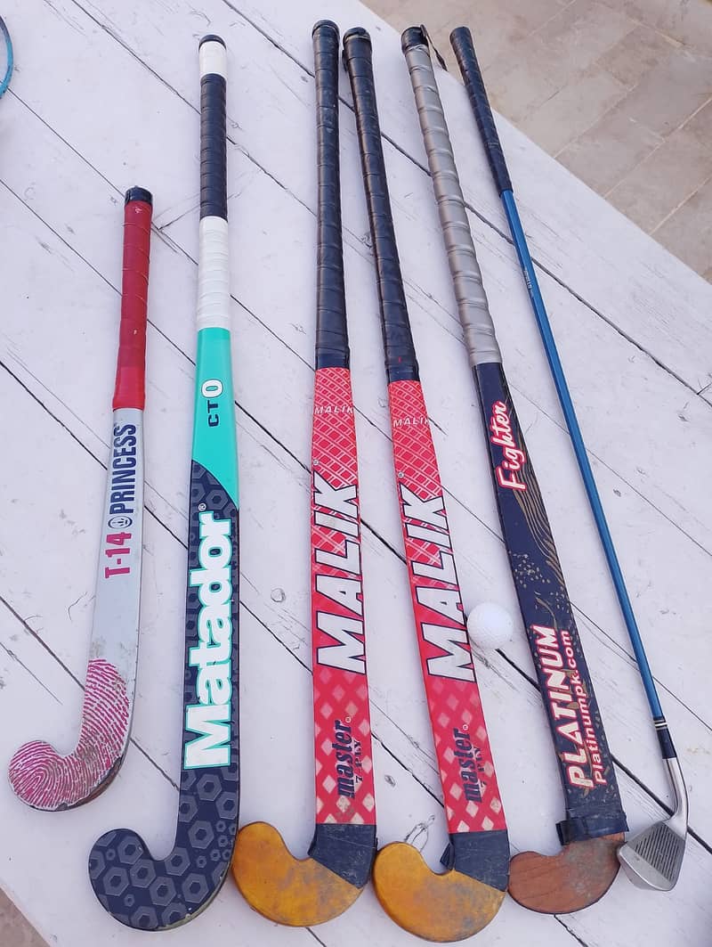 Badminton Racket and Hockey and Golf sticks for sale - Sports Equipment ...