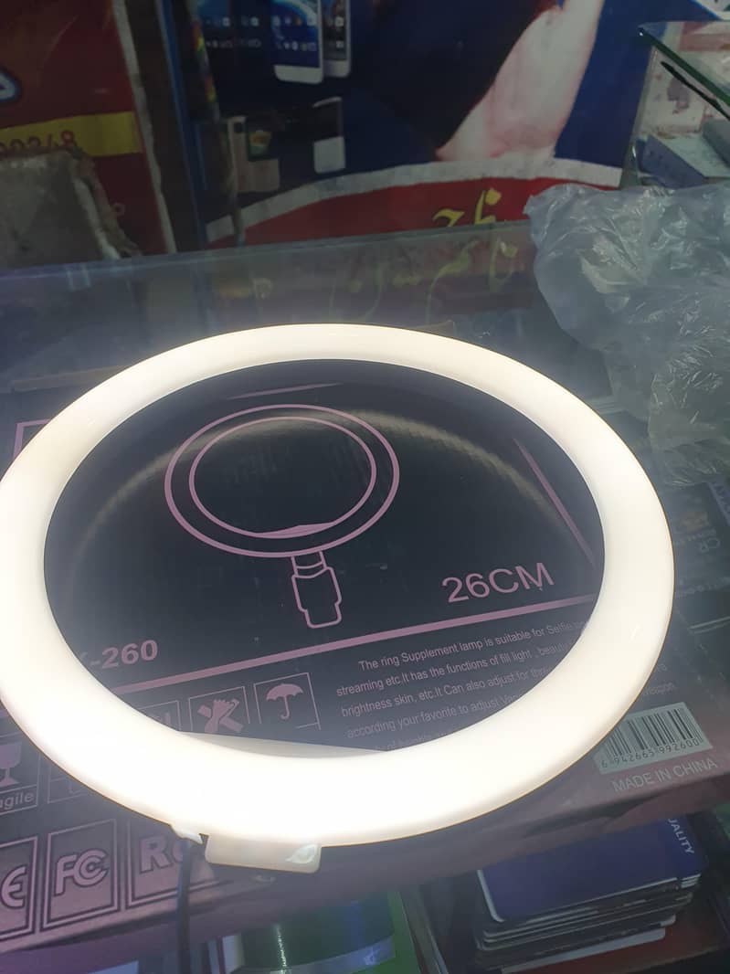 Ring light brand new box pack 26cm available with stand - Ring Lights ...