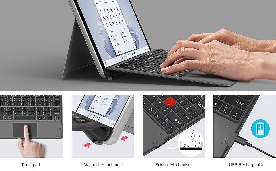 Keyboard for Microsoft Surface Pro 10/9/8/X - Keyboards - 1108632868