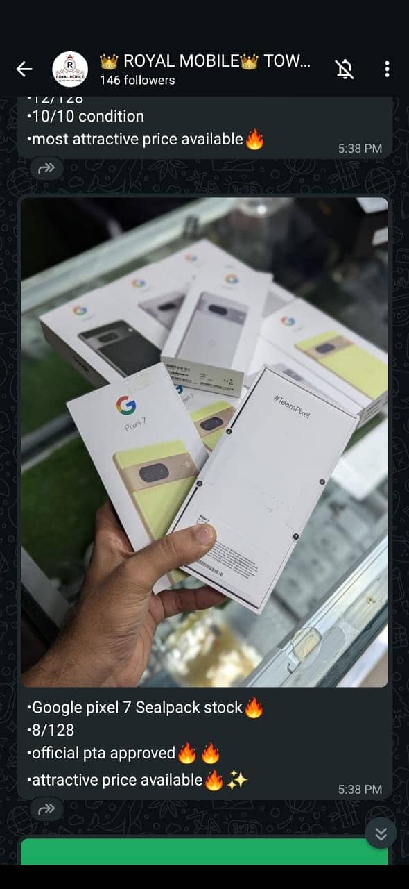Google pixel 7 8gb/128gb Box pack sealed - Mobile Phones - 1108337721