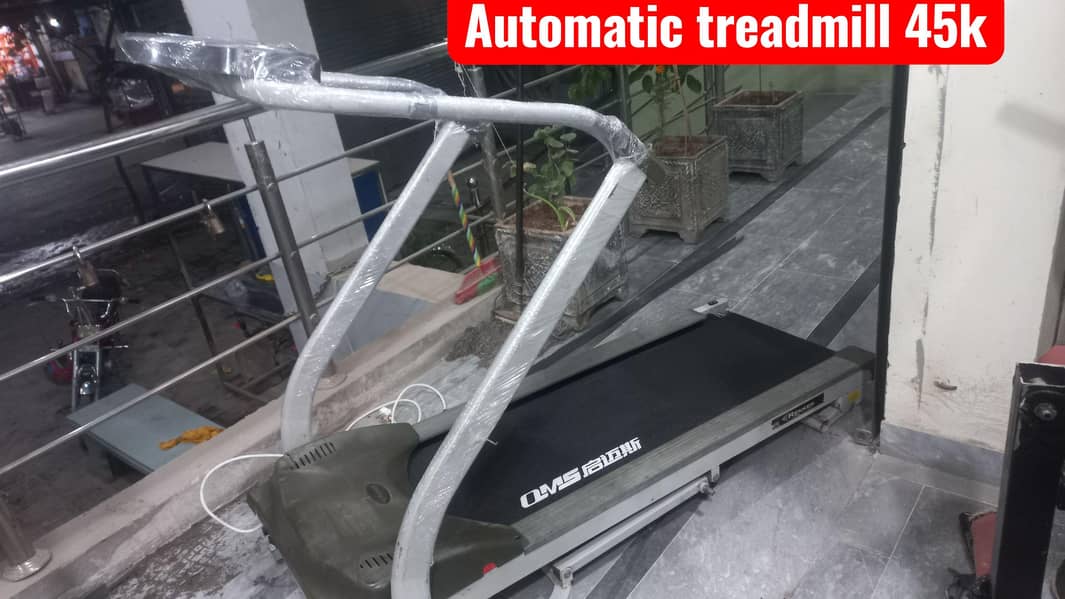 Auto treadmill trademill electric exercise running machine walk cycle ...