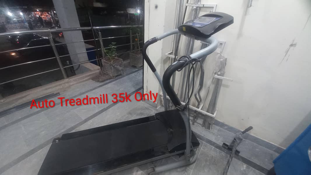 Auto treadmill trademill electric exercise running machine walk cycle ...