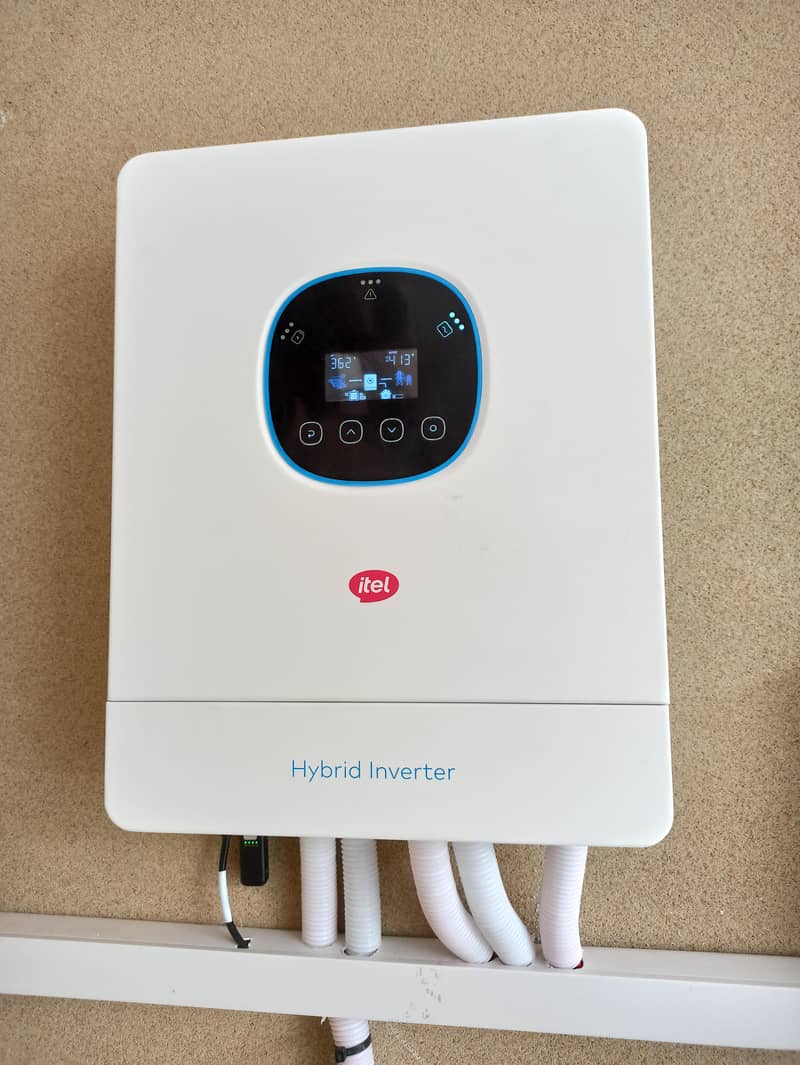 Solar Inverter 6KW Hybrid itel+ 9 Solar Panels+L3 stands+solar wire ...