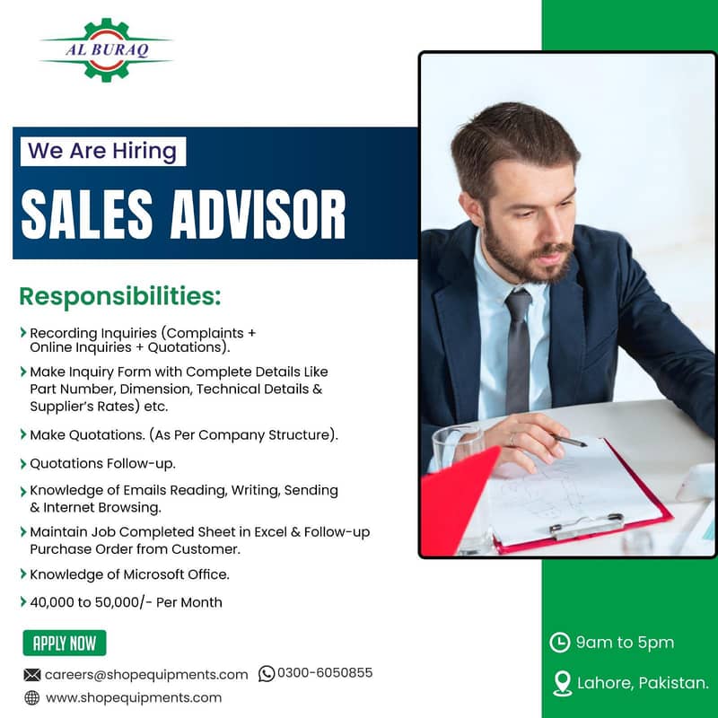 Sales Advisor - Sales Jobs - 1108808429