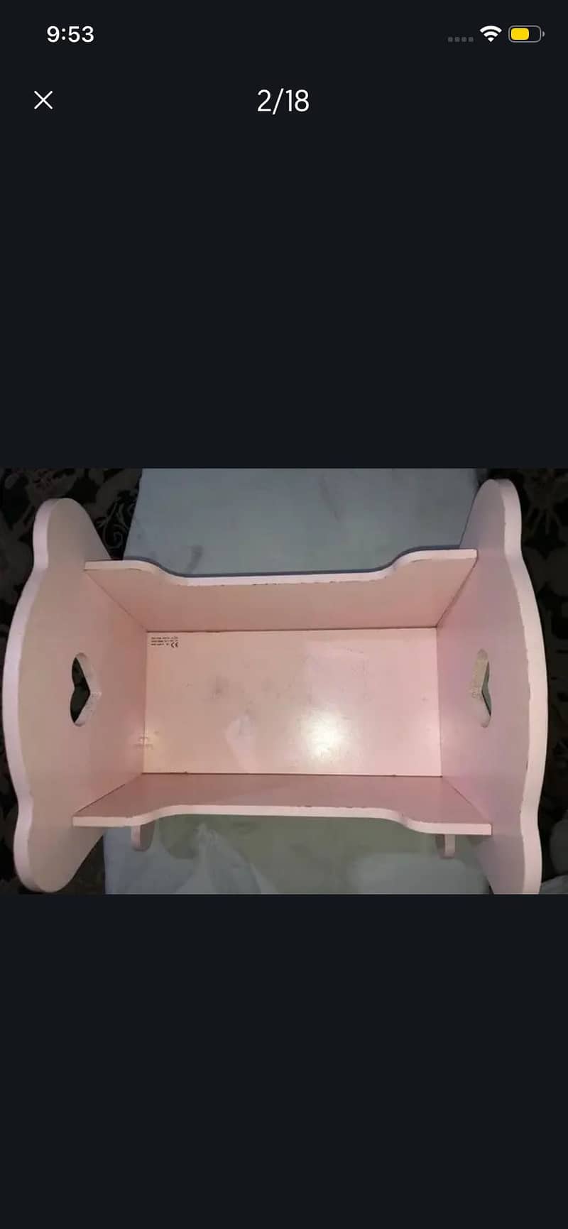 Kids toy wooden cot for doll - Toys - 1108833749