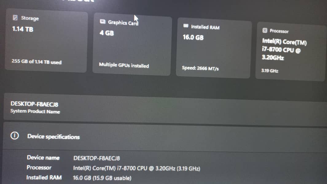 Gaming PC + Dell LED Monitor | Core i7 8700 | 16GB RAM - Gaming PCs ...