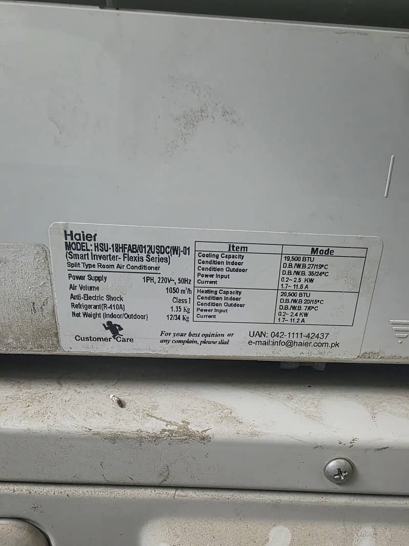 Haier 1.5 Ton DC Smart Inverter Ac Flexis Series - Air Conditioners ...