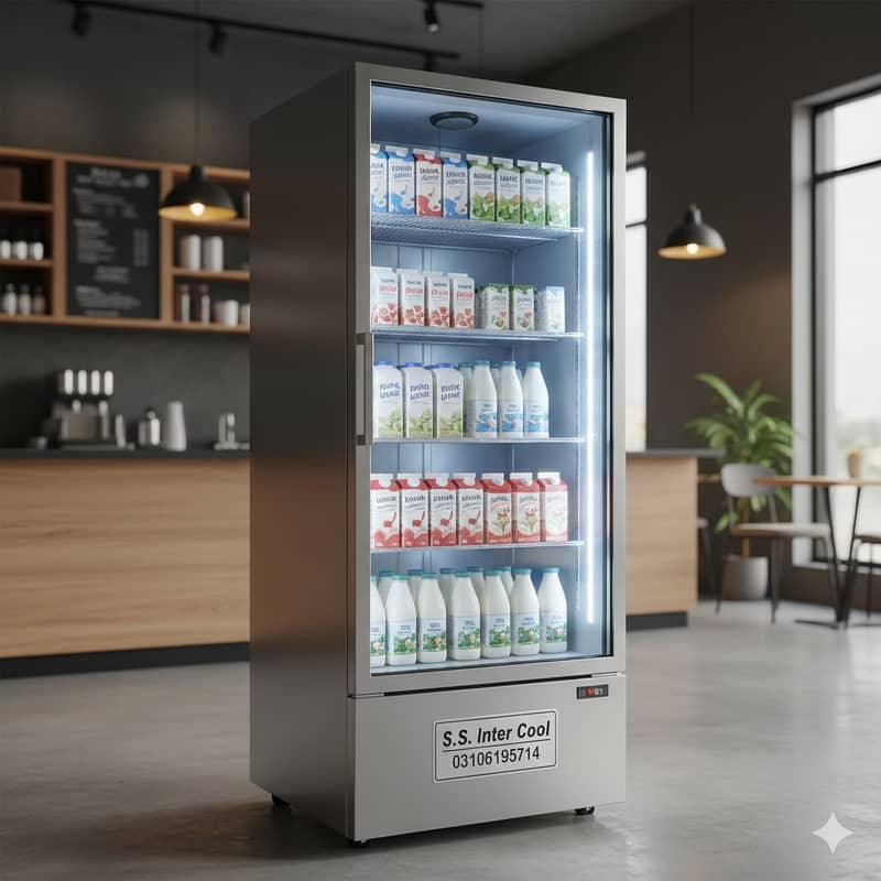 sleek milk chiller, ready for your business. - Food Display Counters ...