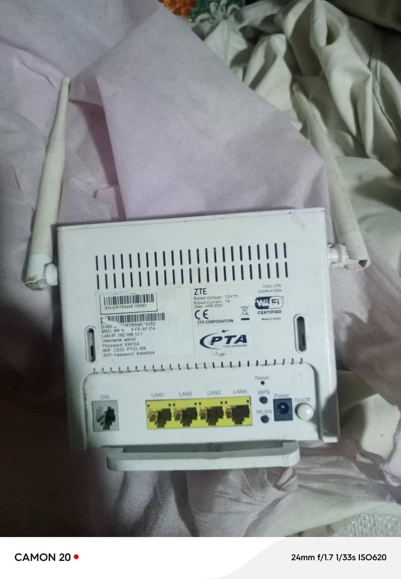 PTCL router for sale - Networking - 1109042000
