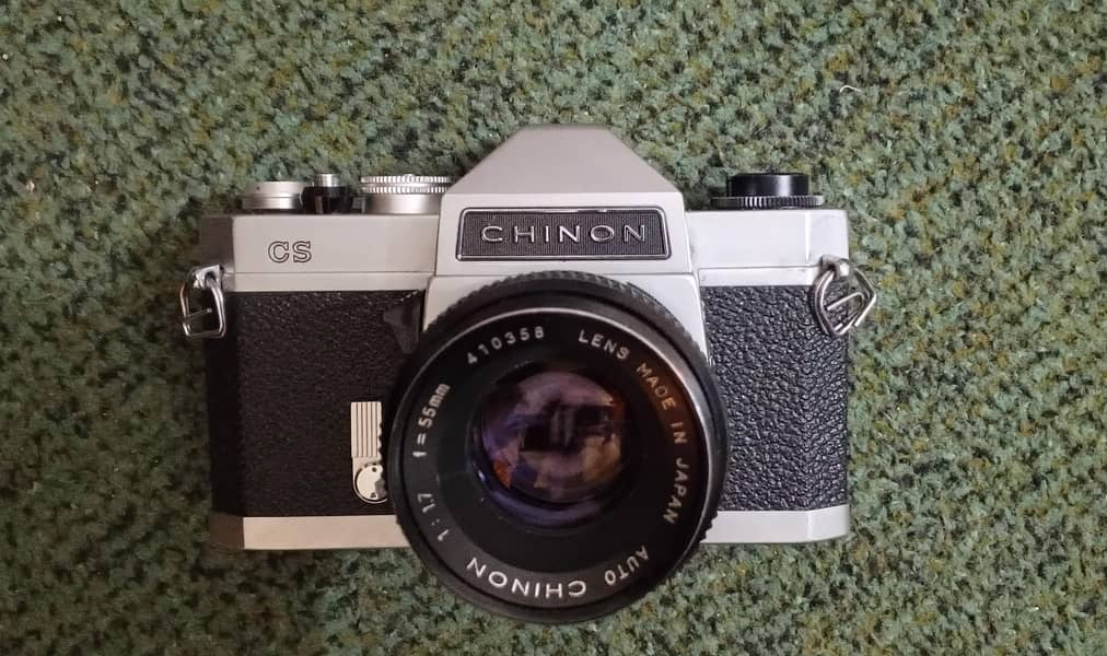 Chinon CS 35mm SLR film camera with a 55mm f/1.7 Auto Chinon lens ...