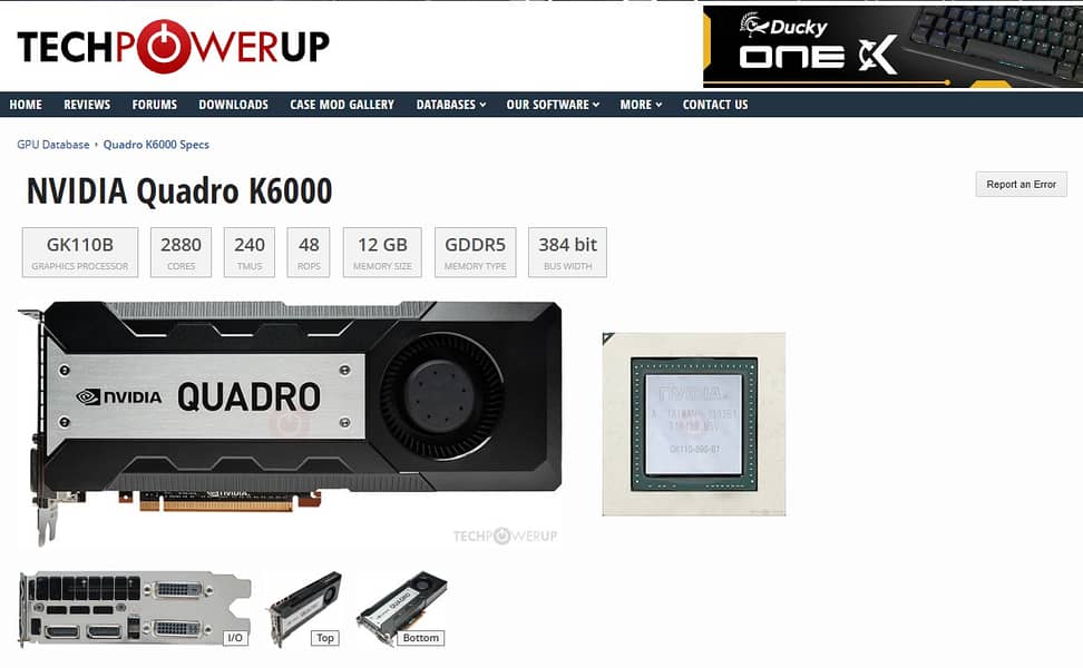 NVIDIA QUADRO K6000 12GB 384 BIT Graphics Cards - Gaming PCs - 1109236446