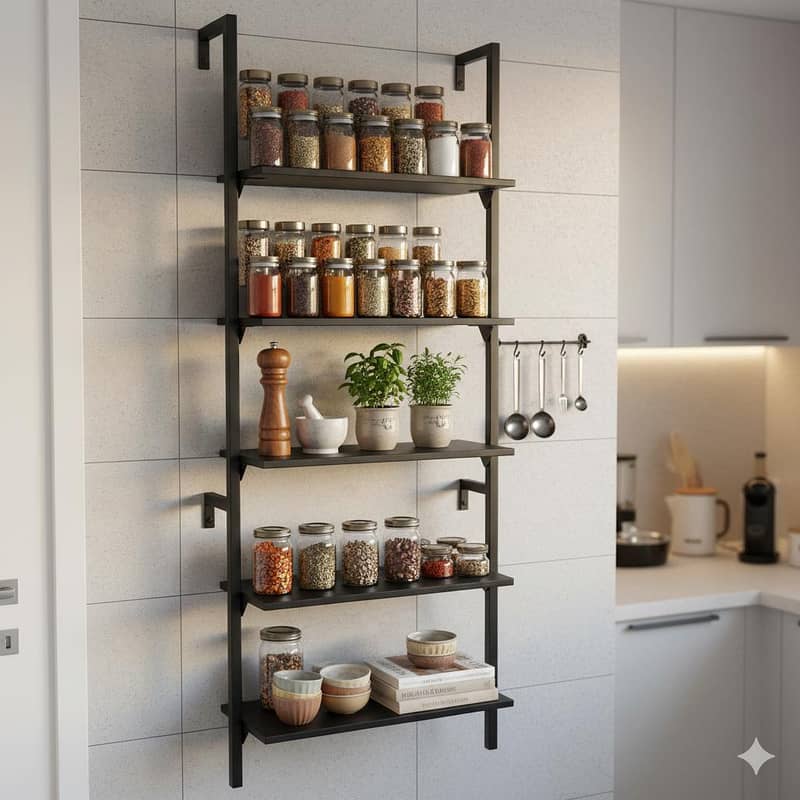 Imported 5-Tier Ladder Shelf | Industrial Wood & Metal - Other ...
