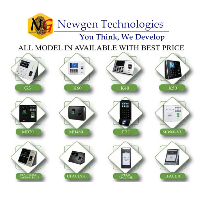 Wifi Face Biometric Time Attendance Machine Zkteco Uface800 Mb460 k50 ...