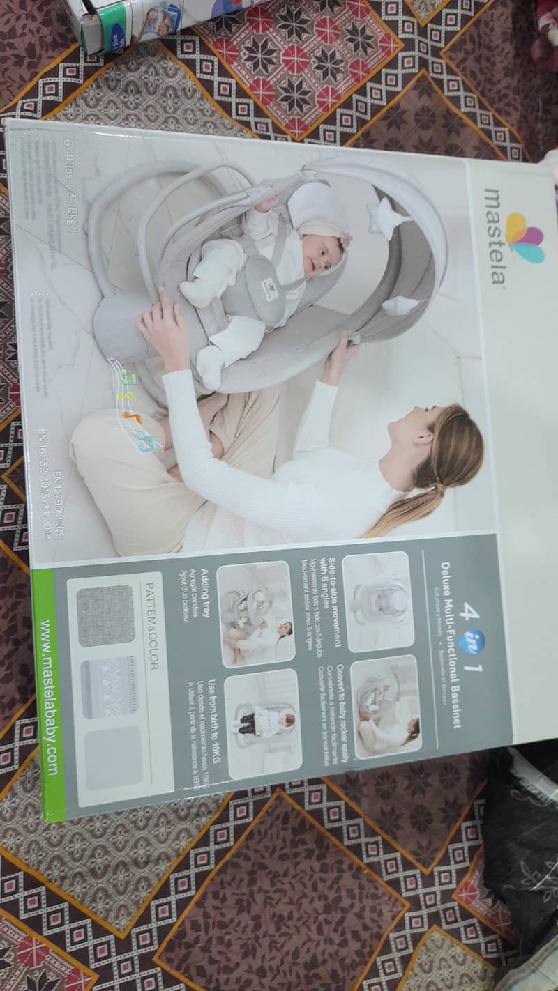 MASTELA 4 IN 1 BABY DELUX MULTIFUNCTIONAL BASSINET SWING JHOLA - Swings ...