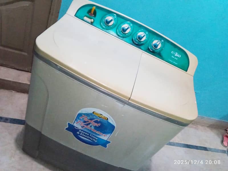 Super Asia washing machine twin tub model number SA 245 easy wash ...