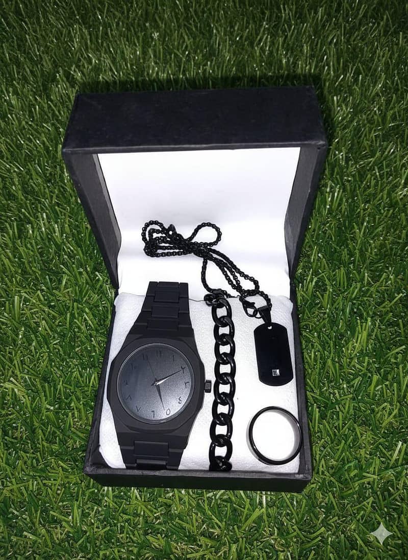 Watch gift set 4 piece Aura Black - Watches - 1109375978