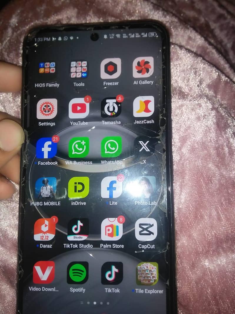 one hand used mobile 6 month warranty remaining protector tota Hoya ha ...