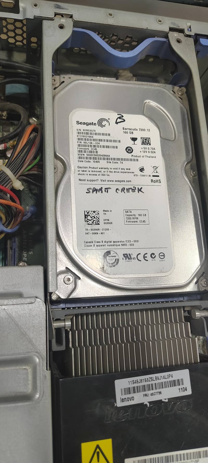 Lenovo Desktop CPU – Intel Core i5 vPro – 2GB RAM – 160GB HDD –working ...