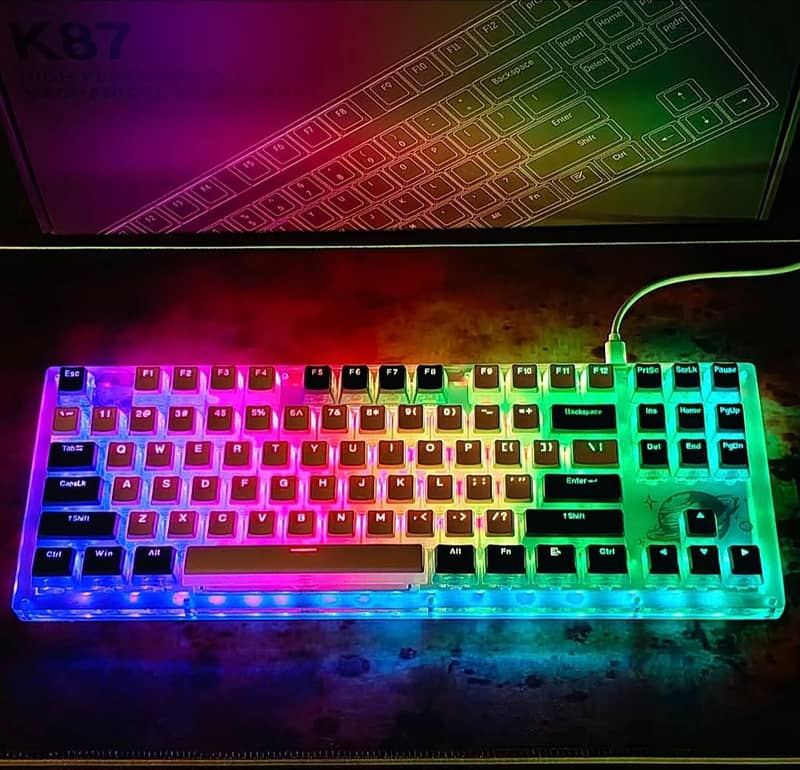 WOMIER K87 COSMIC EDITION #perfect condition # slightly used - Computer ...