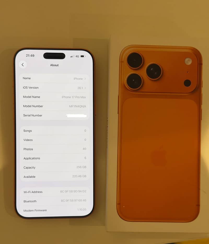 Apple iPhone 17 Pro Max 256 gb | New Brand just Box Open| Physical Sim ...