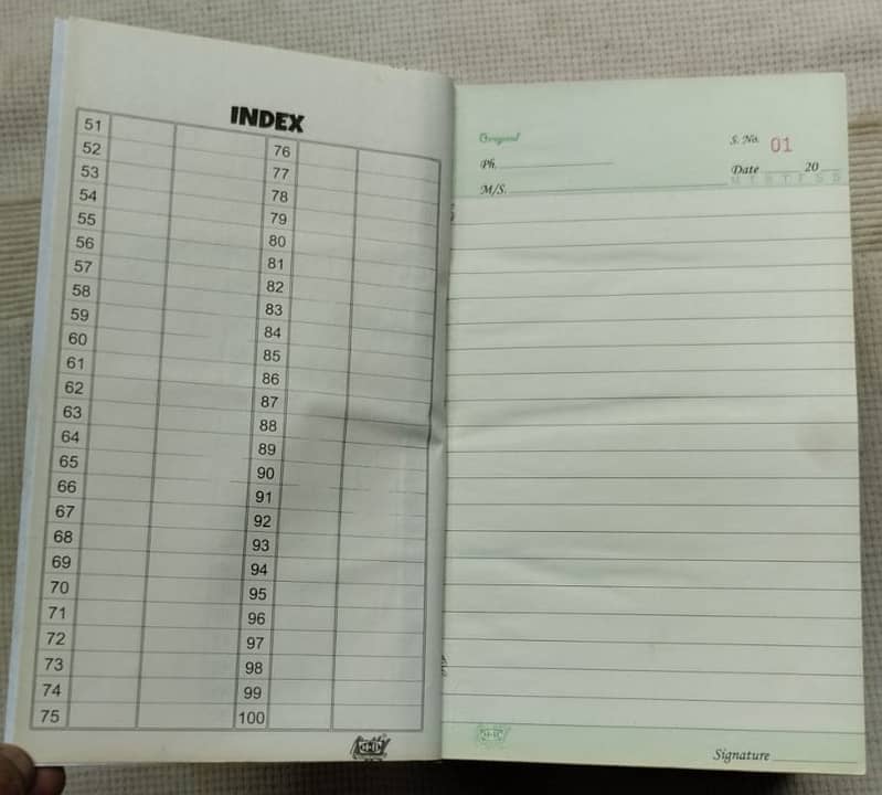 cash memo book/chalan book/gate pass book - Stationery Items - 1109500954