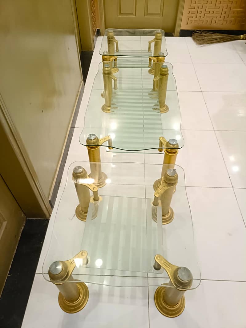 1 center table and 2 side tables antique new look - Side Tables ...