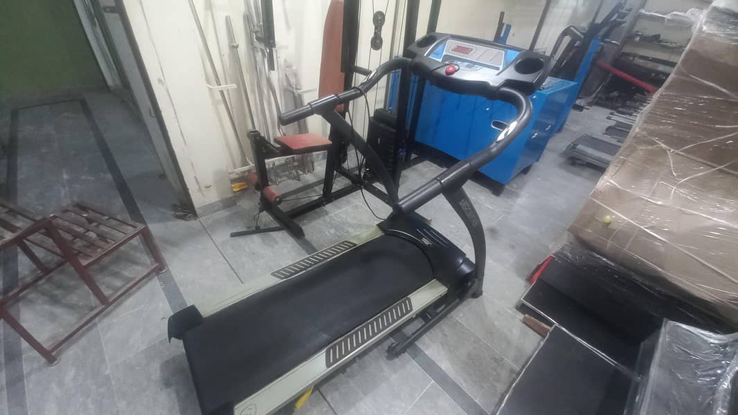auto treadmill trademill tredmill exercise running walk machine cycle ...