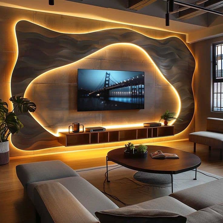 False ceiling /pvc ceiling / Roof Ceiling / Gypsum Ceiling/media wall ...