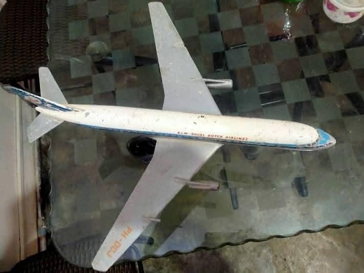 KLM DC-8-33 METAL DESK MODEL 1960 - Modeling & Sculpting - 1109578631