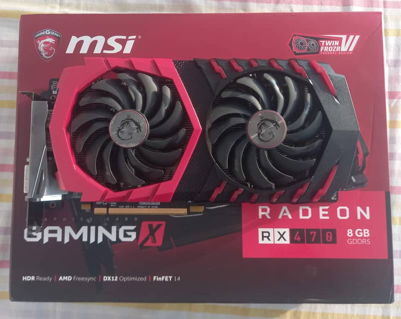 MSI RX 470 Gaming X 8GB | FOR PARTS / REPAIR ONLY | With Original Box ...
