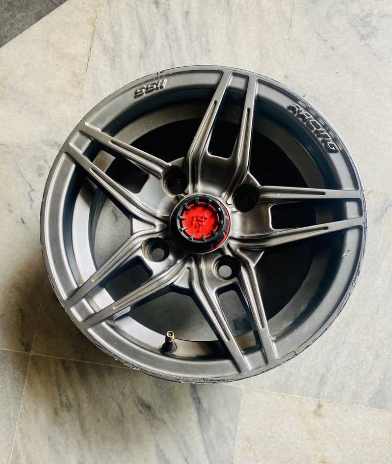 12 Inch 4 Nut Alloy Rims Original SSH Racing 100 PCD - Tyres - 1109597036