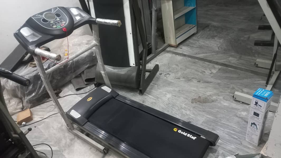 Auto treadmill trademill exercise running walk machine jogging cycle ...