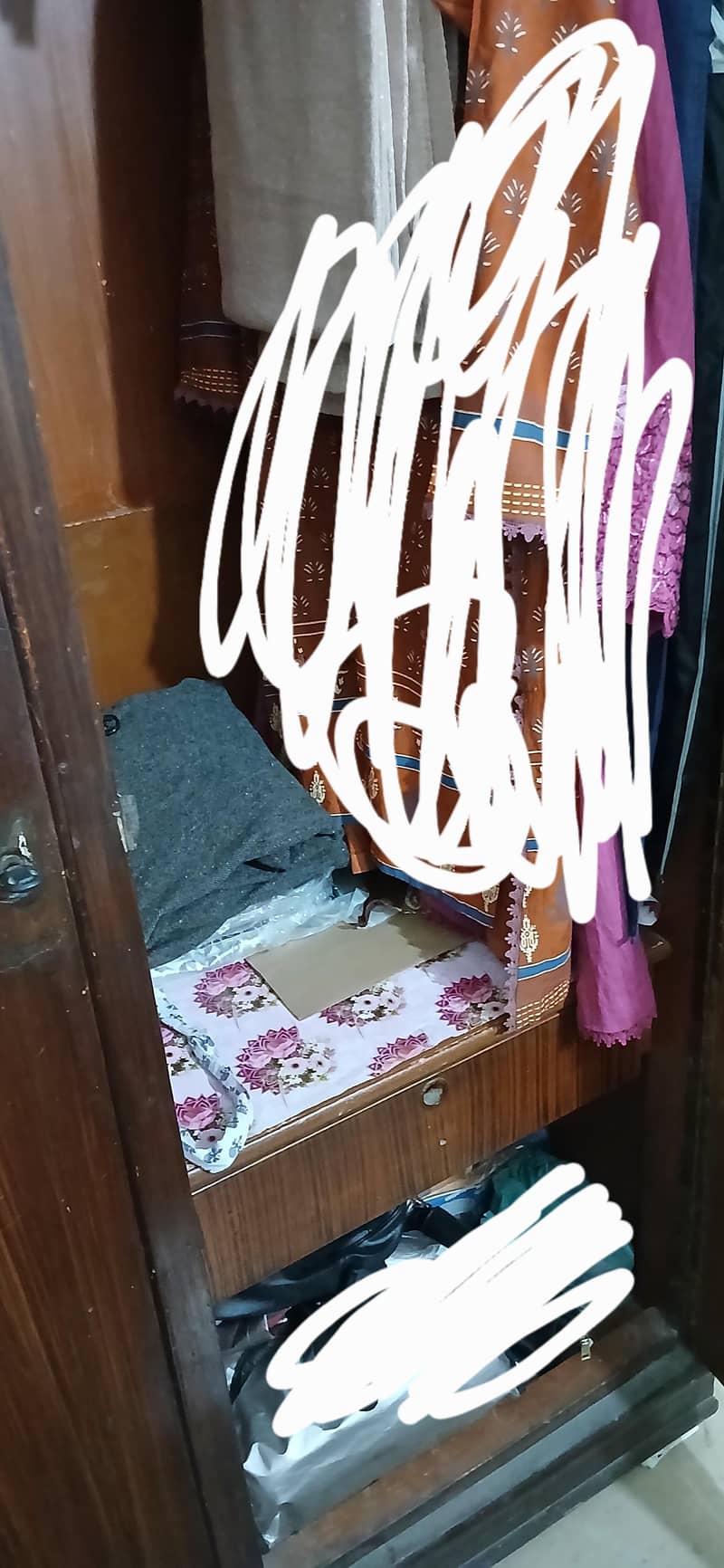 2 door wooden heavy cupboard - Wardrobes - 1109651535