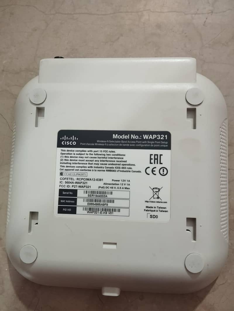 Cisco WAP 321 Wireless Access Point (POE) - Networking - 1109708566