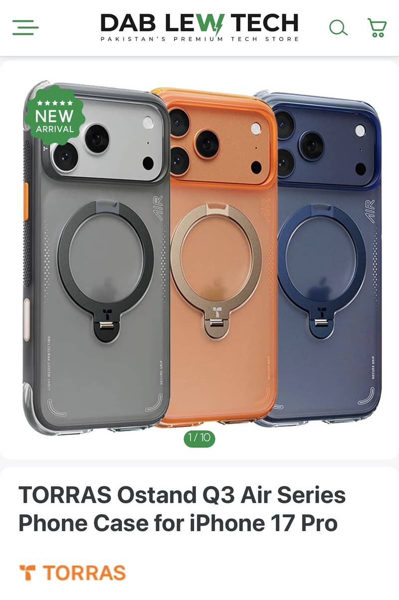 TORRAS Ostand Q3 Air Series Phone Case for iPhone 17 Pro - Covers ...