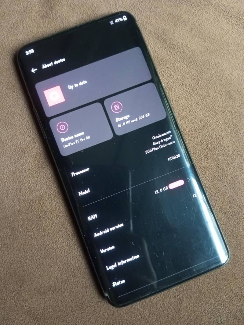 OnePlus 7T Pro McLaren 12/256-GB NON PTA Fluid Amoled Display - Mobile ...