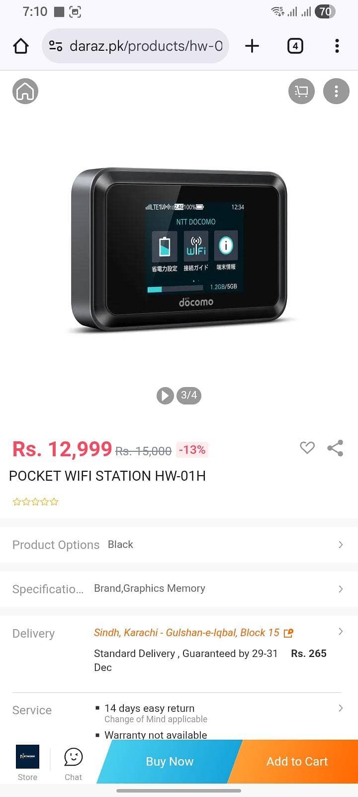 4G Wifi Station/Pocket Wifi/MBB Device - Unlocked - All network ...