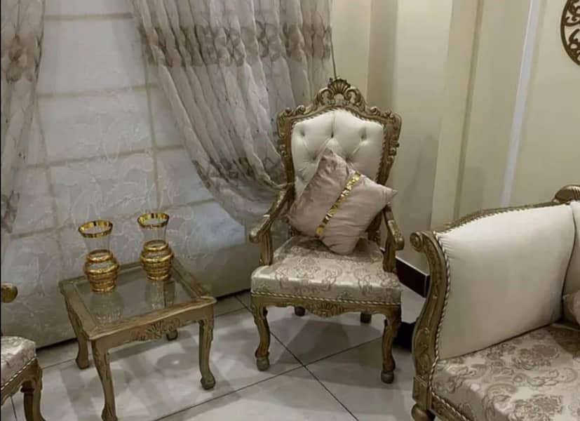 wooden sofa with Table - Sofas - 1109774549