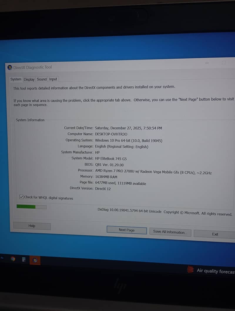 HP Elitebook 745 G5 16/256 1 GB Graphic card - Laptops - 1109802943