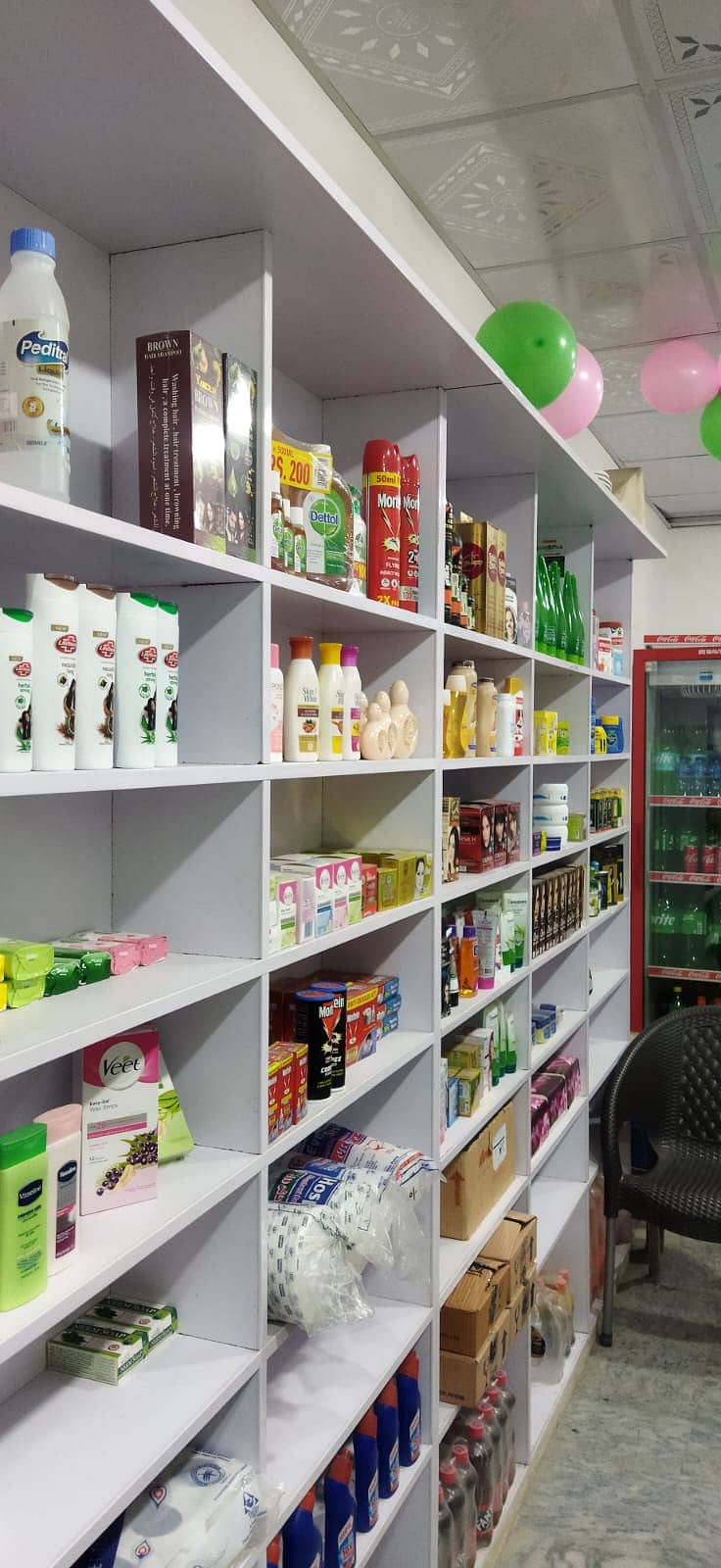 WOODEN RACKS AND 1 WOODEN CONTER , 1 CASH COUNTER FOR SHOP, PHARMACY ...