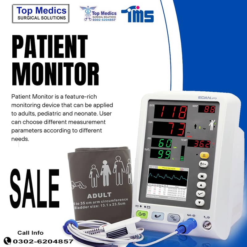 Blood pressure monitor/Heart rate monitor/Cardiac & Patient monitor ...